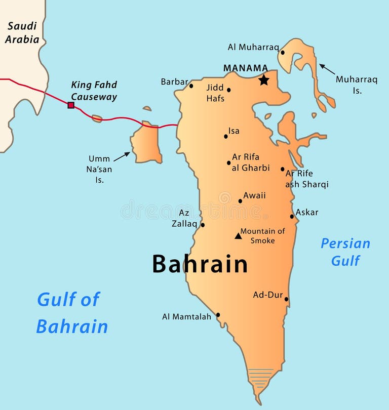 Bahrain Map Outline Stock Illustrations – 599 Bahrain Map Outline Stock ...