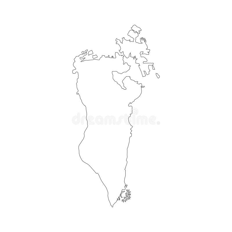 Bahrain map icon stock illustration. Illustration of atlas - 349415323