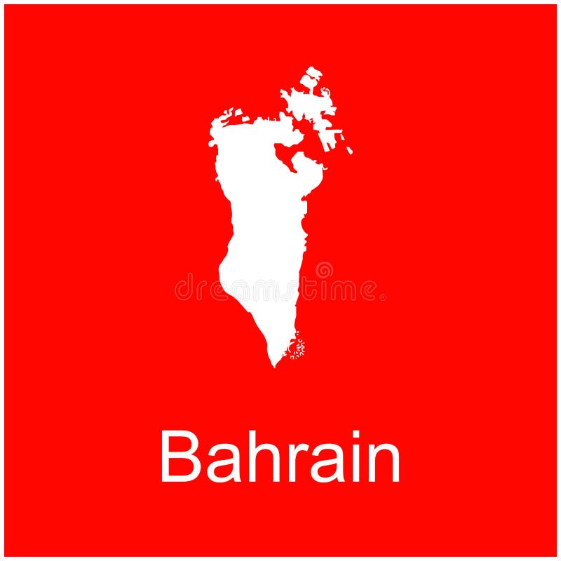Bahrain map icon stock illustration. Illustration of world - 349415372