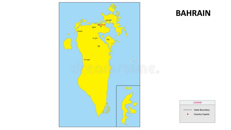 Bahrain Political Map