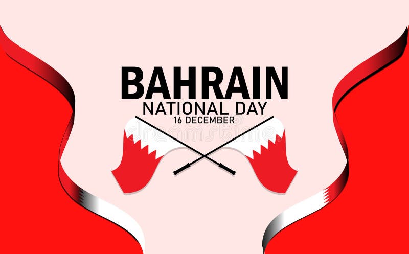 Bahrain National Day Celebration Poster Stock Illustration ...