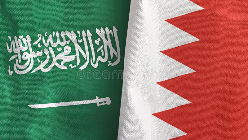 UAE Bahrain Saudi Arabia Qatar Flags Stock Illustration - Illustration ...