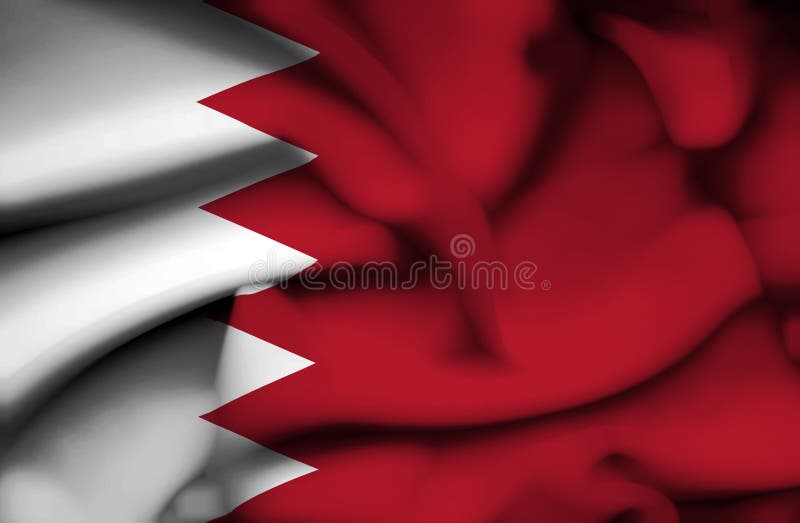 Bahrain waving flag stock illustration. Illustration of freedom - 149774724