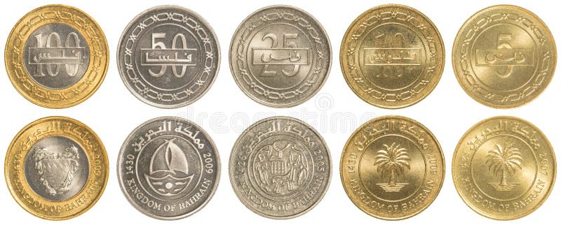 100 Bahraini dinar coin stock image. Image of currency - 31916283