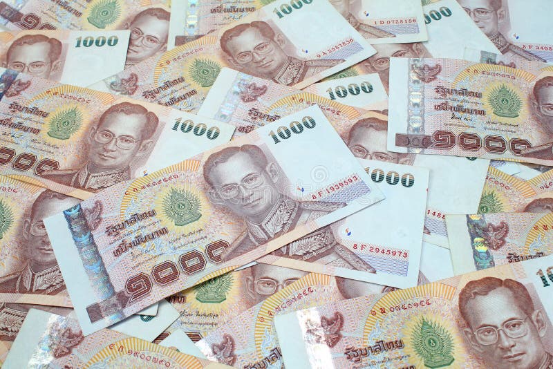 1000 baht banknotes stock photo. Image of financial, thailand - 44702662