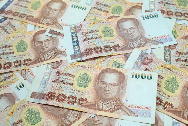 1000 Baht Thai note stock image. Image of 1000, bank - 100890059