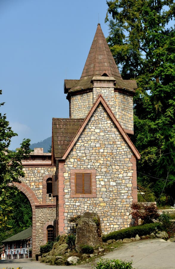Bai Lu, China: North Entry Gatehouse Stock Photo - Image of french ...