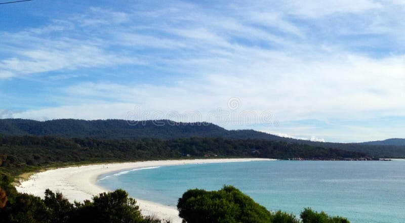 Baia Delle Rocce Dei Fuochi in Tasmania Fotografia Stock - Immagine di ...