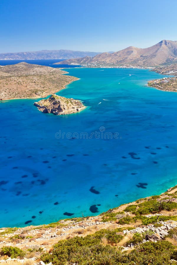Isola Di Spinalonga, Creta, Grecia Immagine Stock - Immagine di isola ...