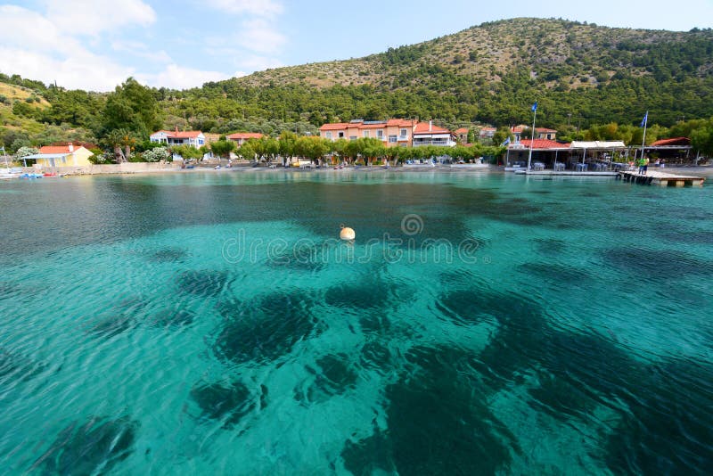 Baia Di Posidonio Isola Di Samos La Grecia Immagine Editoriale ...