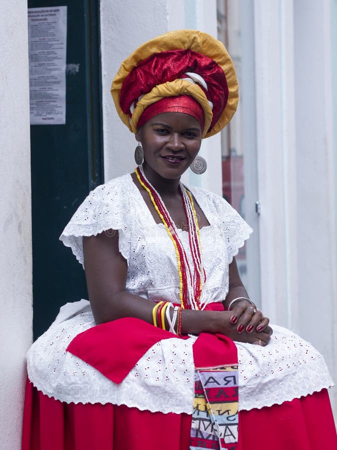 Baiana, Brazilian Woman in Traditional Attire Editorial Image - Image ...