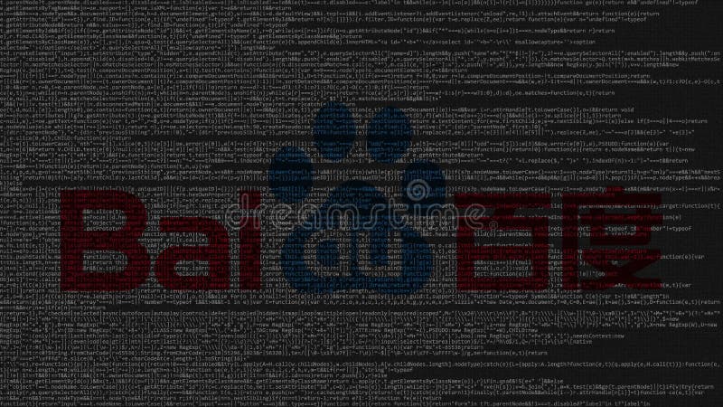 Baidu Logo Made of Source Code on Computer Screen. Editorial Loopable Animation Stock Footage ...