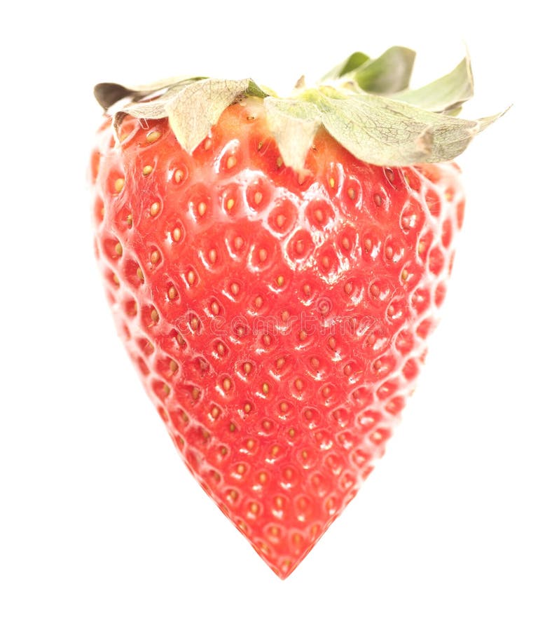 Baie De Forme De Coeur De Fraise Image stock - Image du rouge, demi ...