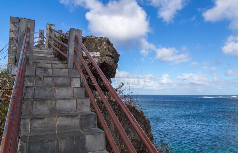 Baie Du Cap Mauritius Maconde Viewpoint Stock Image - Image of rock ...