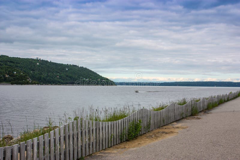 Baie-Saint-Paul bay stock image. Image of white, grass - 88240301