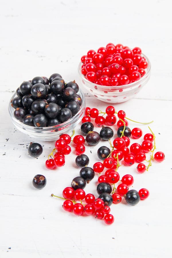 Baies De Fin De Cassis Rouge Et Image stock - Image du vert, manger ...