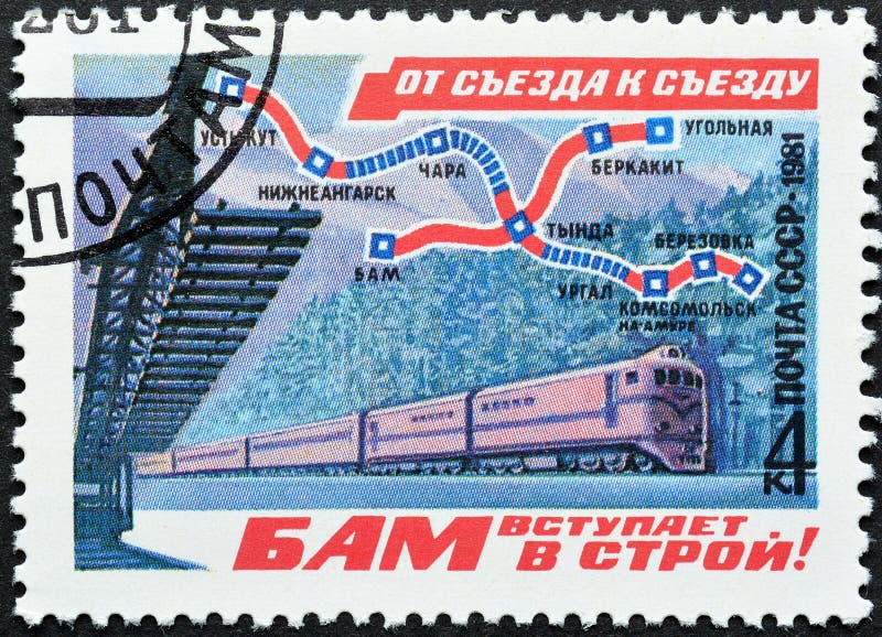 Baikal-Amur Railway and Map, Construction Projects of the 10th Five ...