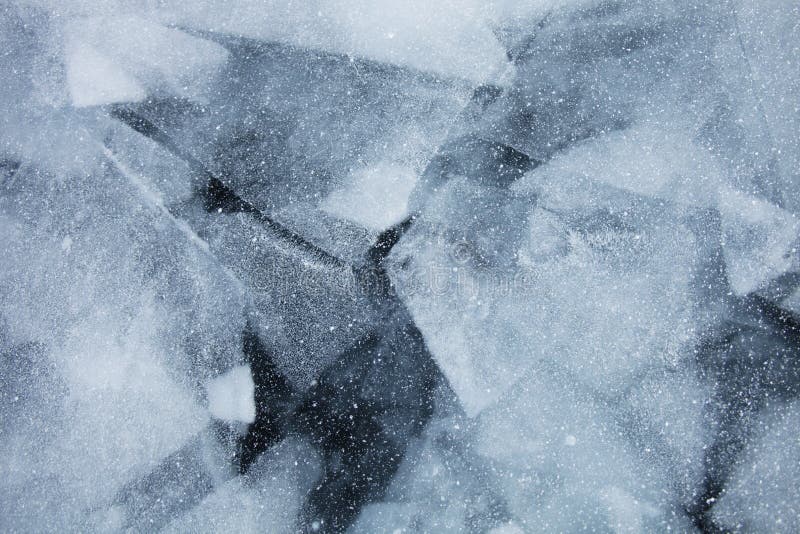 Baikal lake ice. Top view stock photo. Image of weather - 93088100