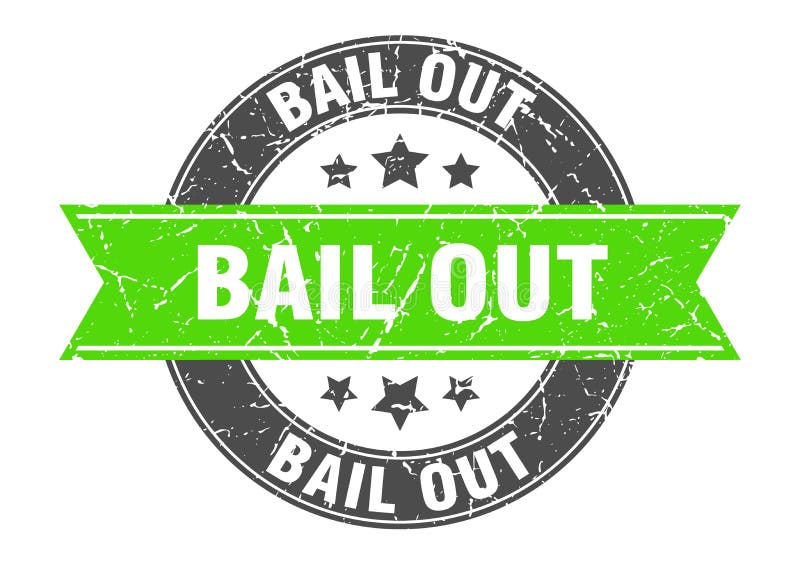 Bail out stamp stock vector. Illustration of green, peeler - 162724038