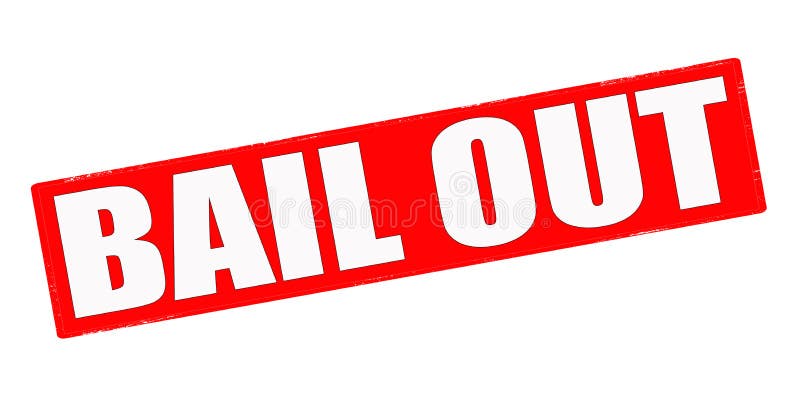 Bail out stock illustration. Illustration of white, guaranty - 109042201