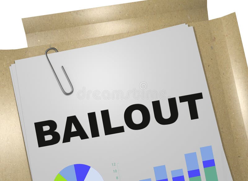 BAILOUT - Financial Concept Stock Illustration - Illustration of debt ...