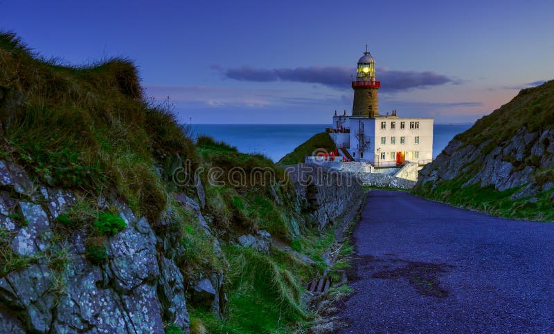 Lighthouse at Howth Harbor in Dublin, Ireland Stock Photo - Image of ...