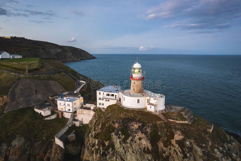 Baily Lighthouse, Howth, Dublin Stock Image - Image of clouds, storm ...