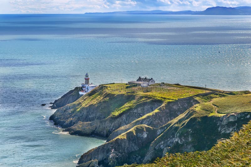Baily Lighthouse, Howth, Ireland Stock Photo - Image of ocean ...