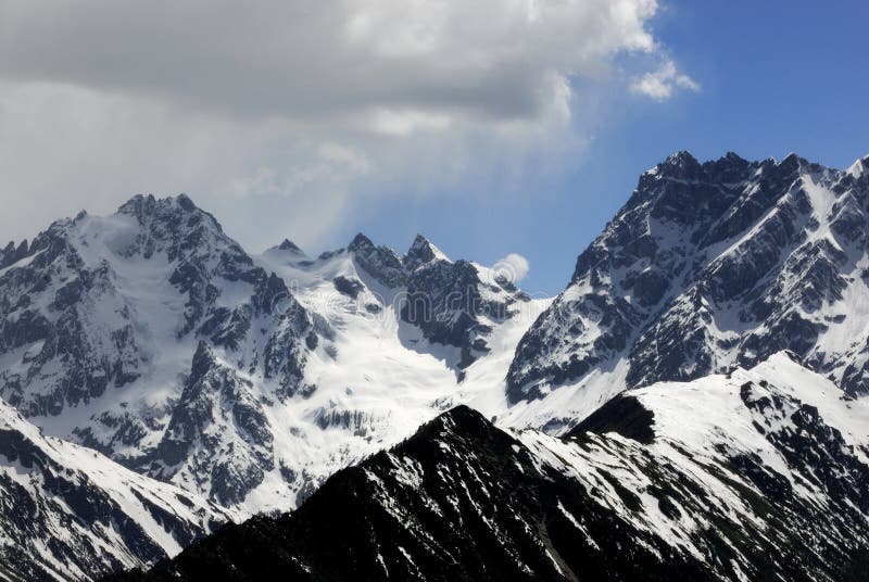 Baima Snow Mountain stock photo. Image of enormous, candour - 7555270