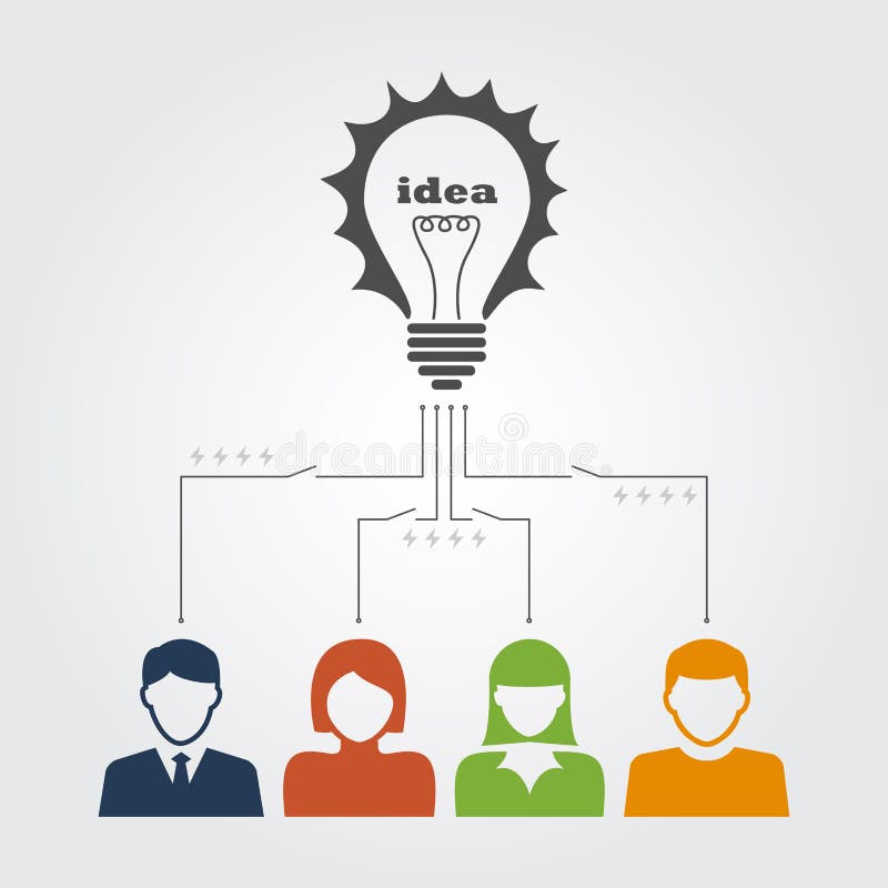 Bain storming stock vector. Illustration of connections - 63585831