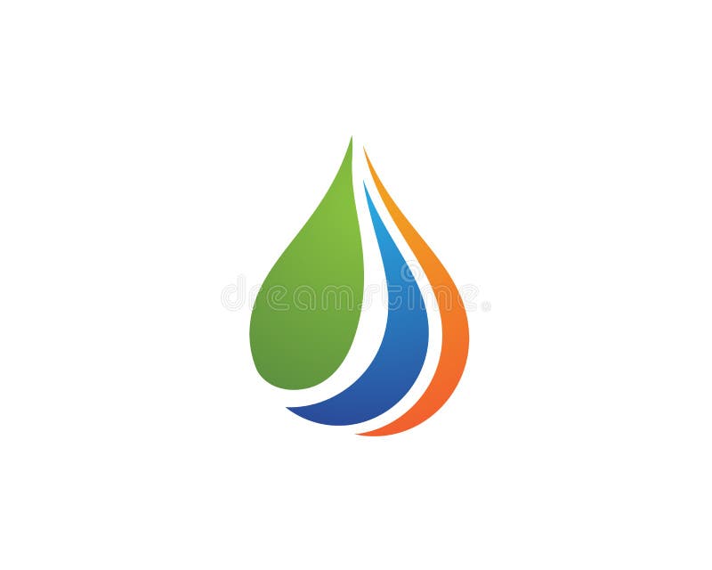 Baisse Logo Template De L'eau Illustration de Vecteur - Illustration du ...