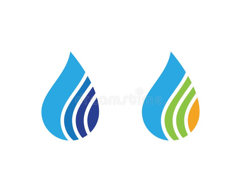 Baisse Logo Template De L'eau Illustration de Vecteur - Illustration du ...
