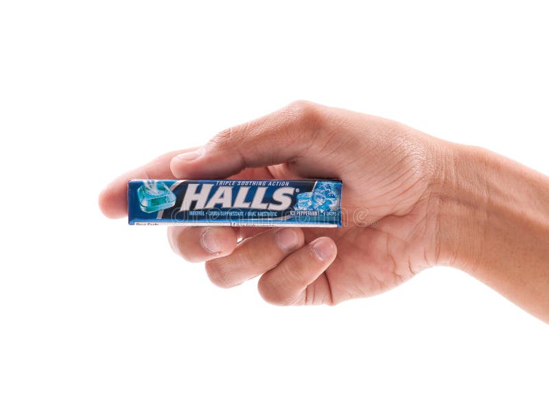 Logo De Marque De Pastille De Halls Photo éditorial - Image du toux ...
