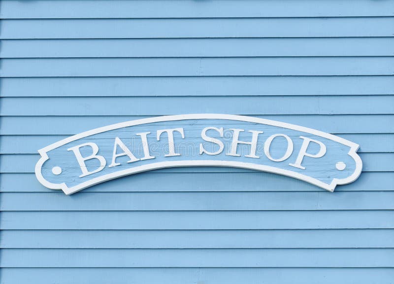Bait Shop Sign stock image. Image of shop, advertising - 26149233