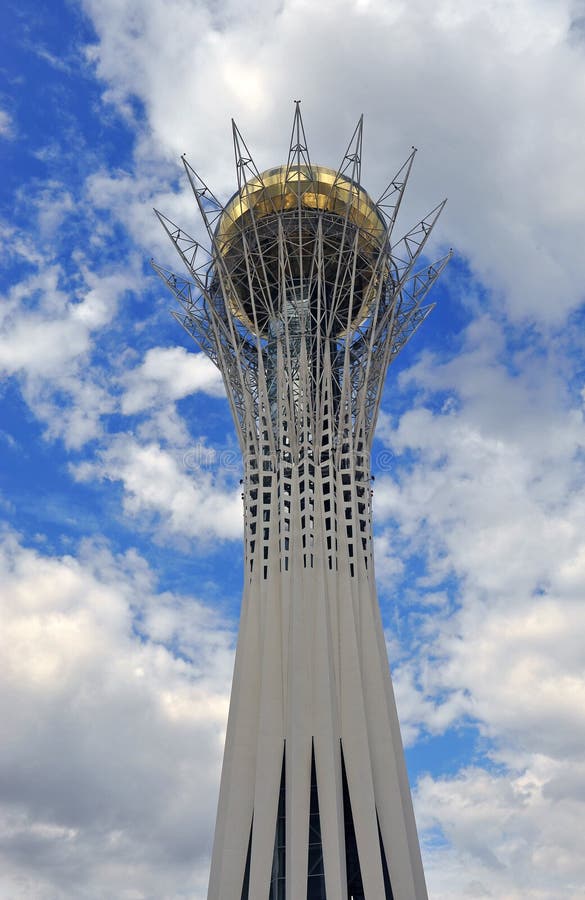 Baiterek Monument Och Observationstorn, Astana Fotografering för ...