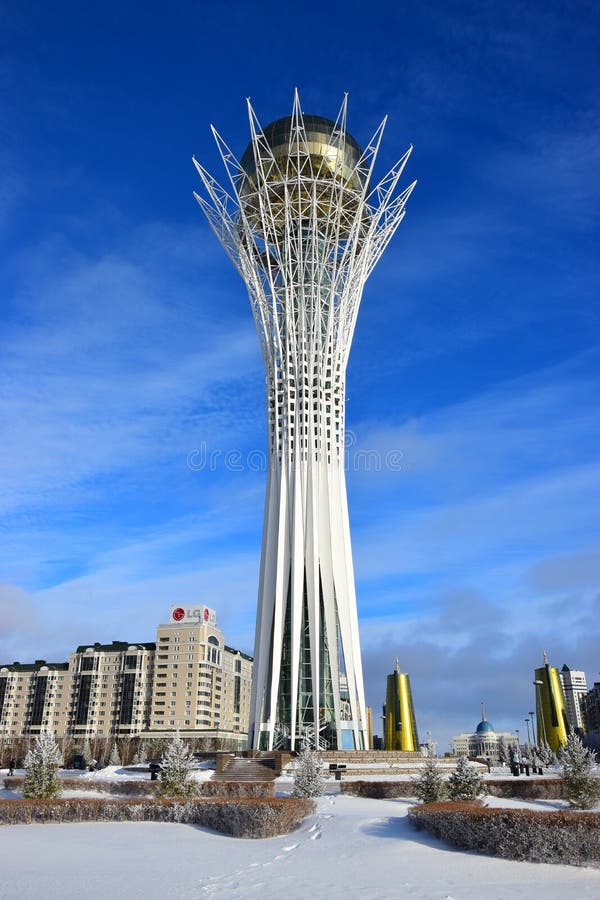 The BAITEREK Tower in Astana / Kazakhstan Editorial Stock Photo - Image ...