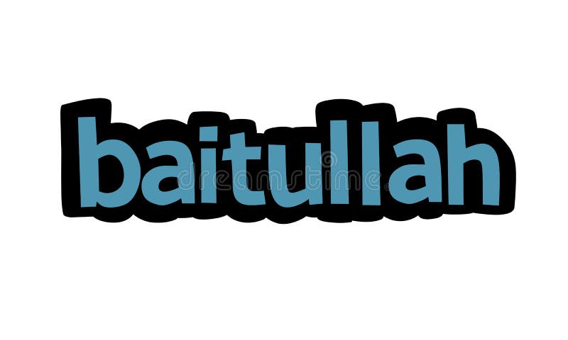 BAITULLAH Background Writing Vector Desig Stock Vector - Illustration ...