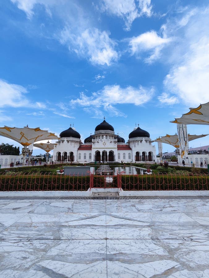 Baiturrahman Grand Mosque, Banda Aceh Stock Photo - Image of mosque ...