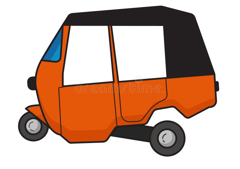 Bajaj vektor abbildung. Illustration von fahrzeug, transport - 208094809