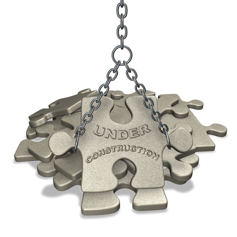 Bajo construcción stock de ilustración. Ilustración de marco - 490412
