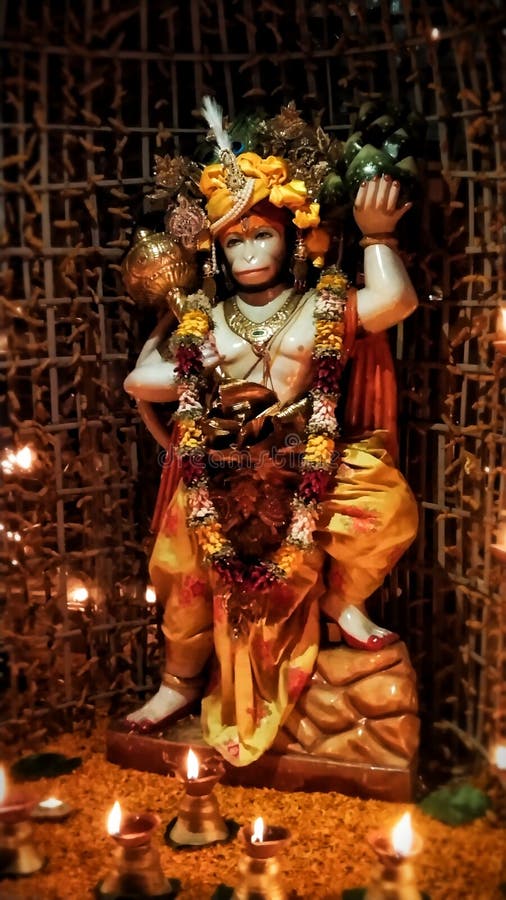 Bajrangi god . stock image. Image of people, festival - 240607399