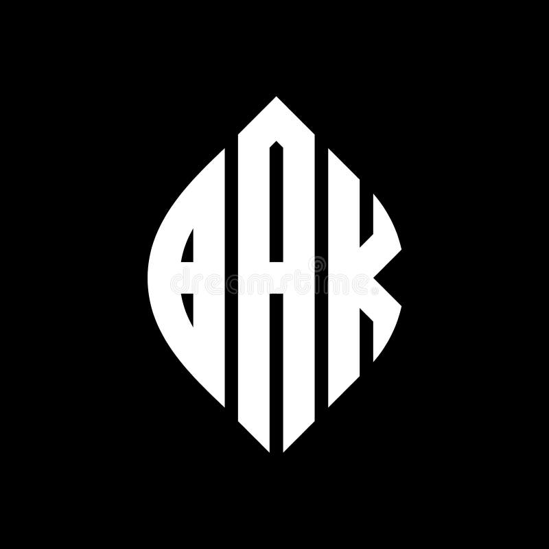 BAK Circle Letter Logo Design with Circle and Ellipse Shape. BAK ...