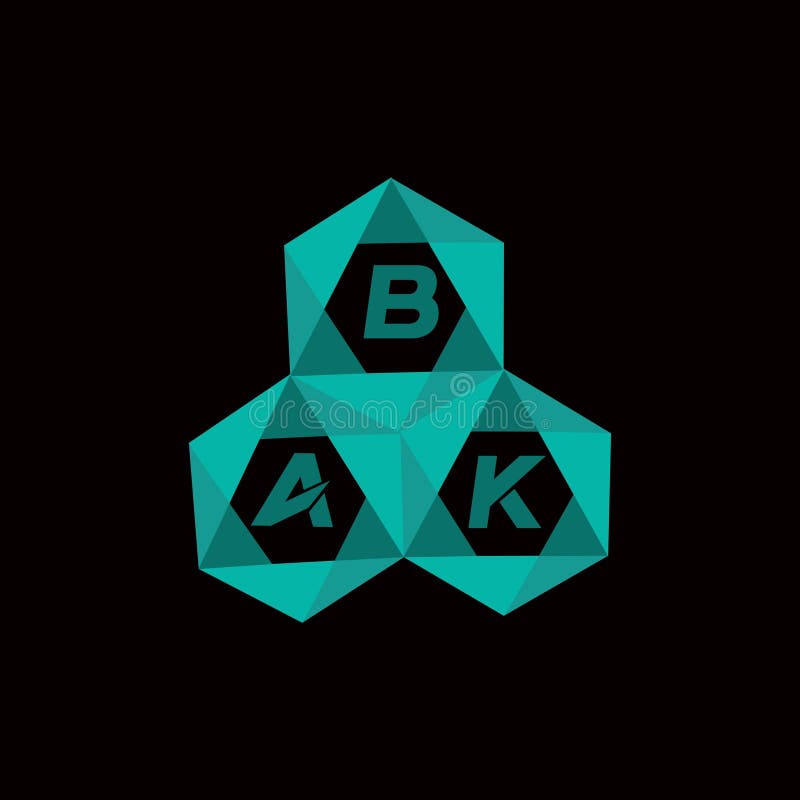 BAK Creative Minimalist Letter Logo. BAK Unique Vector Initials ...