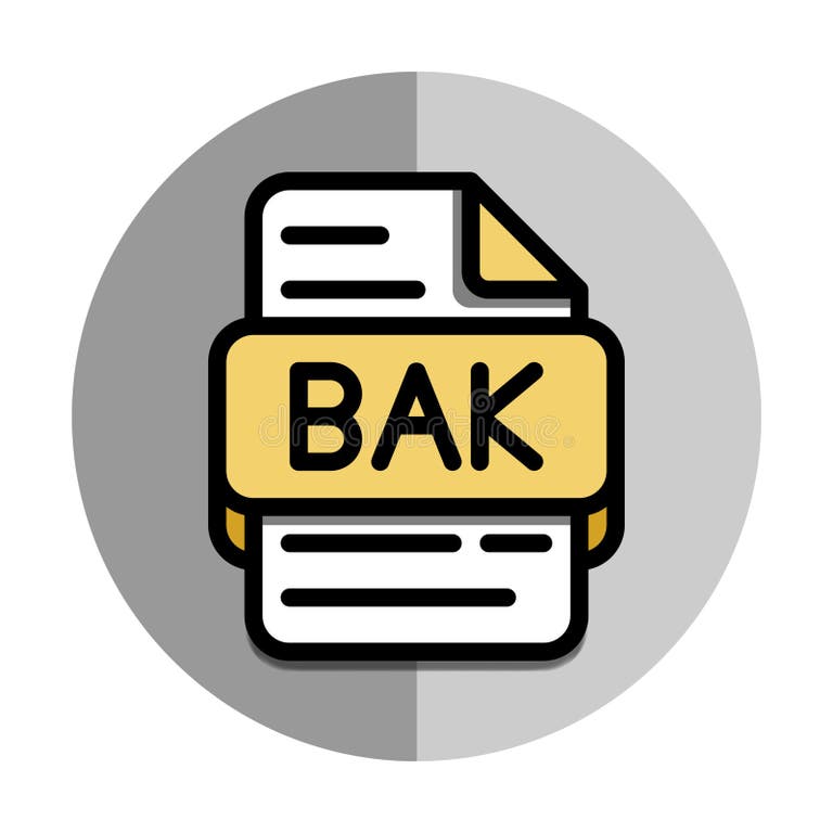 Bak Data Files Icons. Document Files Programming Format Symbol Icon ...