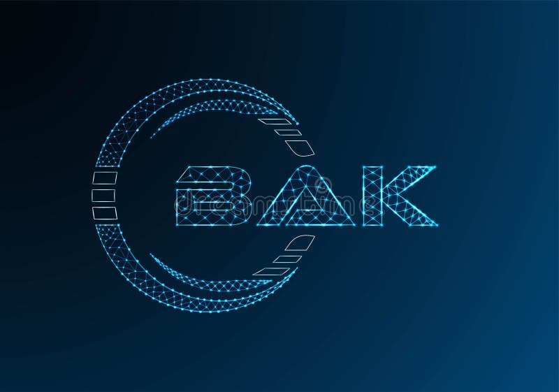 BAK Low Poly Letter Logo Vector Design. BAK Lower Poly Logo Stock ...