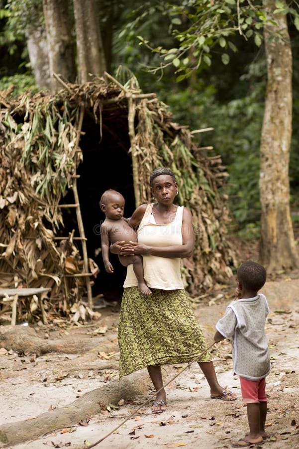 Baka pygmies women. editorial stock image. Image of mbuti - 16659694