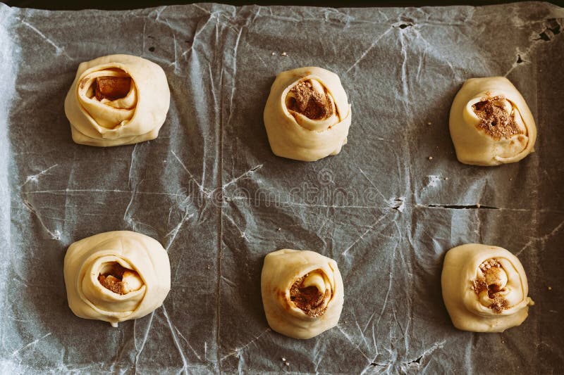 Bake Craft Rolls with Cinnamon and Sugar Stock Photo - Image of roll ...