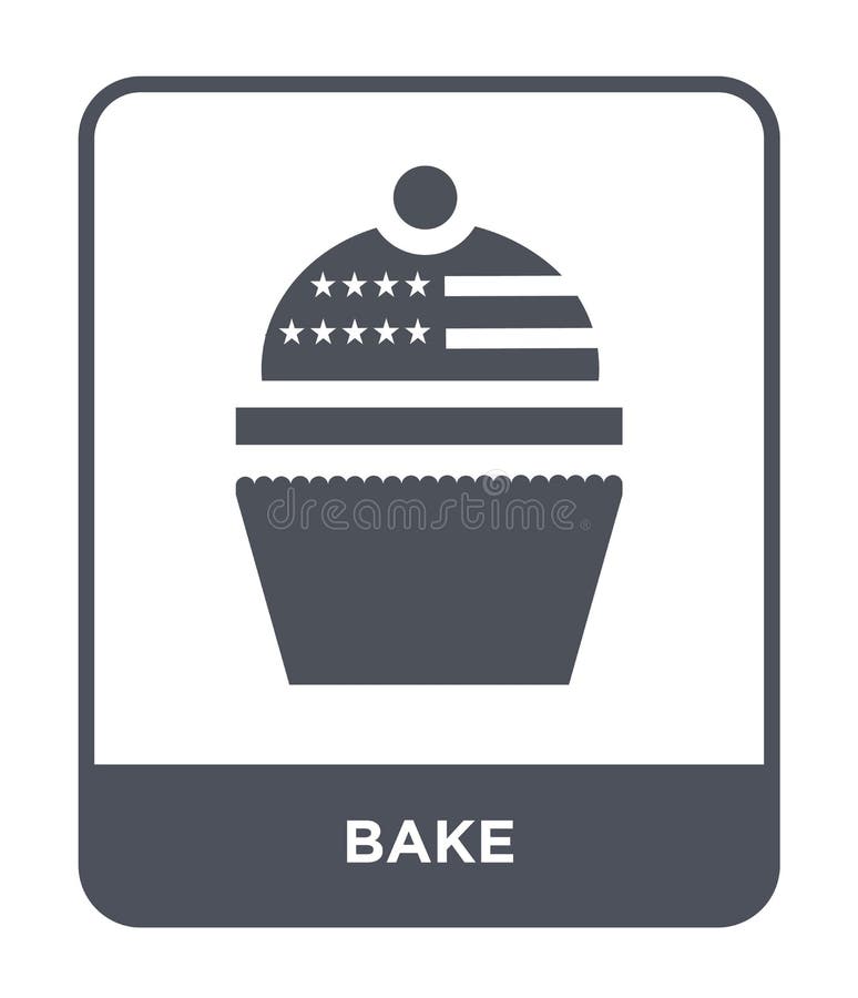 Bake Icon. Trendy Flat Vector Bake Icon on White Background from Stock ...