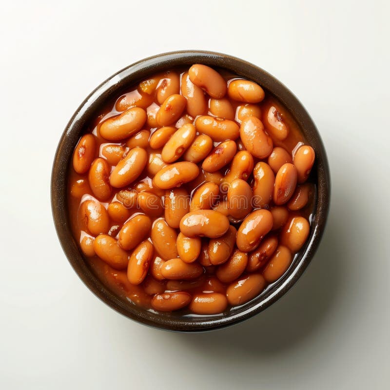 Baked beans in a bowl stock illustration. Illustration of preparation ...