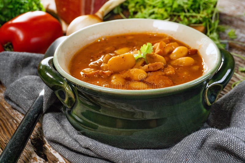 Baked Beans in Tomato Sauce Stock Photo - Image of kidney, sauce: 198255586